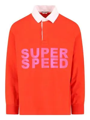 JW Anderson Super Speed' Rugby Jersey - Red