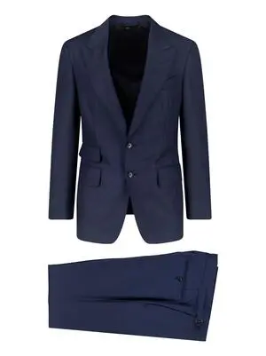 TOM FORD Shelton" Single-breasted Suit - Blue