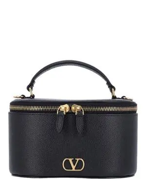 Valentino Garavani Vlogo Signature Mini Vanity Bag - Black