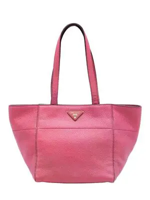 Prada 2013-2025 Vitello Daino Tote Bag - Pink