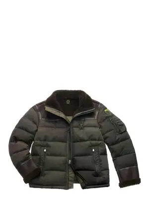 BLAUER. Padded Fur-collar Jacket - Brown