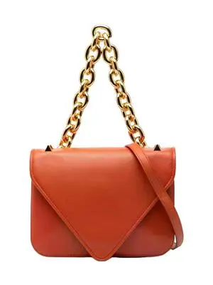 Bottega Veneta Small Leather Mount Envelope Chain Bag - Orange