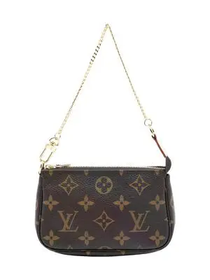 LOUIS VUITTON 2021 Monogram Mini Pochette Accessoires Handbag - Brown