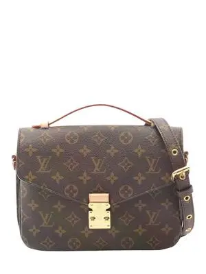 LOUIS VUITTON 2010-2026 Monogram Pochette Metis Mm Satchel - Brown