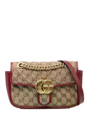 Gucci Small Gg Marmont Matelassé Shoulder Bag - Brown