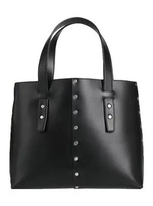 Fabiana Filippi Leather Tote With Appliqués And Detachable Pouch - Black