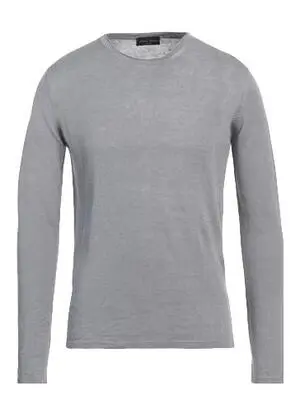 ROBERTO COLLINA Light Linen Sweater - Grey