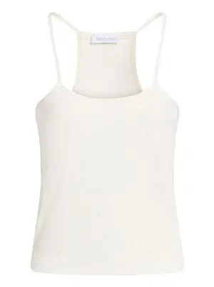 Patrizia Pepe Sleeveless Jersey Top - White