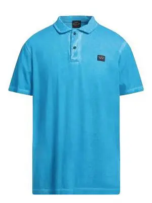 Paul & Shark Polo Shirt Slate Size Cotton - Blue