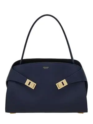 SALVATORE FERRAGAMO Leather Hug Shoulder Bag