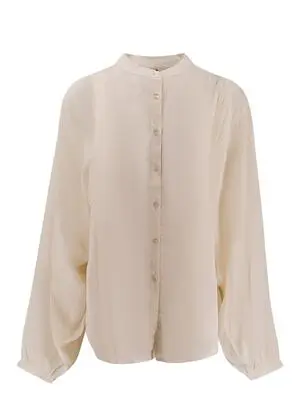 MES DEMOISELLES Celeste Cotton Shirt - Beige