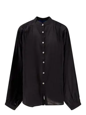MES DEMOISELLES Celeste Cotton Shirt - Black