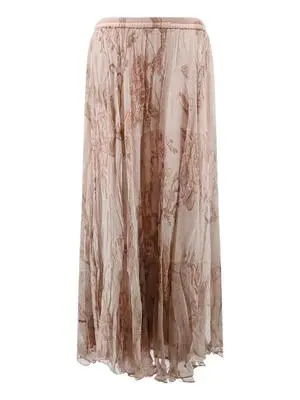 MES DEMOISELLES Gigi Chiffon Skirt - Beige