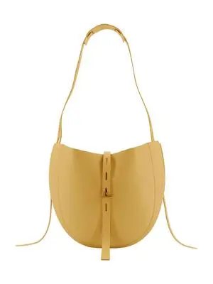 MINOBOSSI Lizzie Leather Crossbody Bag - Yellow