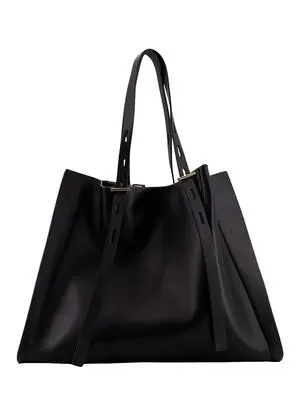 MINOBOSSI Paula Leather Shoulder Bag - Black