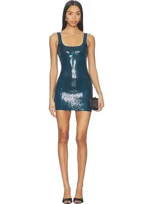 FLEUR DU MAL Knit Bodycon Mini Corset Dress - Calypso