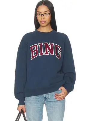 ANINE BING Trenton Sweatshirt Bing - Washed Navy