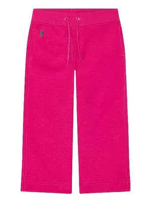 Polo Ralph Lauren Double Knit Tech Athletic Wide Leg Pant - College Pink