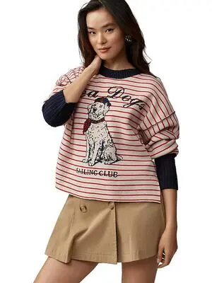 Maeve Logan Long-sleeve Crew-neck Pullover - Sea Dogs
