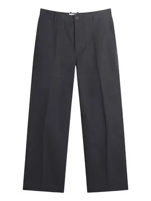 Studio Nicholson Cotton Wide-leg Trousers - Darkest Navy