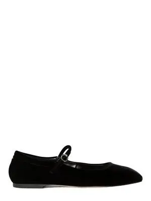 AeydĒ Uma Velvet Ballet Flats - Black