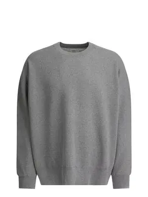 BEAMS Crew-neck Cotton Sweatshirt - Grey
