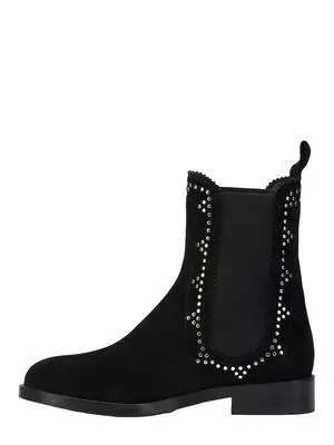 AQUAZZURA Skye Studded Boots - Black