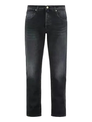 Incotex Five-pocket Denim Jeans - Grey