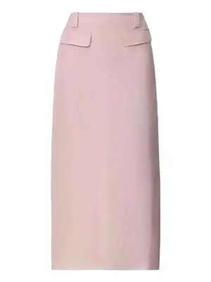 Fabiana Filippi Flap-pocket Midi Skirt - Pink