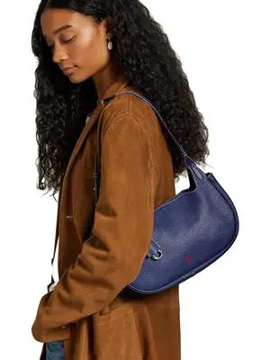 Ralph Lauren Polo Play Leather Shoulder Bag - Ink