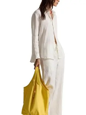 Ralph Lauren Polo Play Canvas-leather Large Tote - Collegiate Yellow