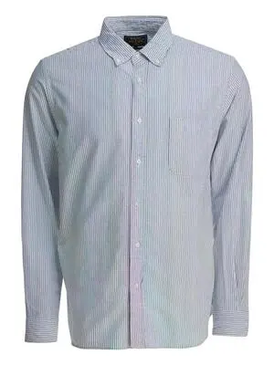 BEAMS B.d. Striped Chest-pocket Shirt - Blue