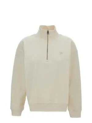 Maison Kitsuné Sweatshirt With Half Zip - Beige