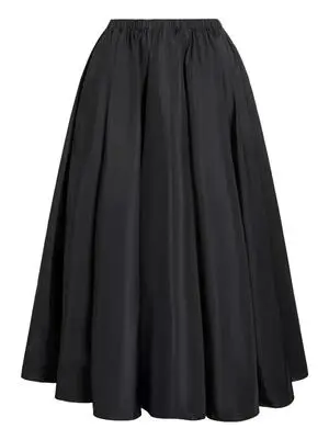 PATOU Elasticated-waist Midi Skirt - Blue