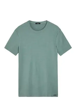 TOM FORD Crew-neck Stretch-cotton T-shirt - Teal