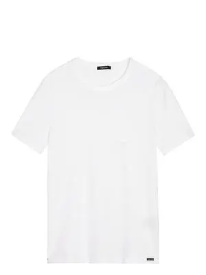 TOM FORD Crew-neck Stretch-cotton T-shirt - White