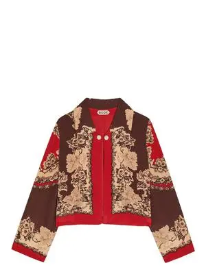 BODE Printed Silk Jacket - Red