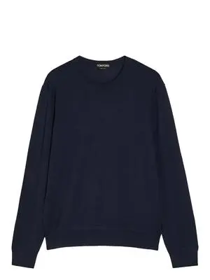 TOM FORD Crew-neck Wool Jumper - Navy