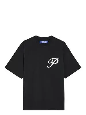 PICANTE Gallery Logo Cotton T-shirt - Black