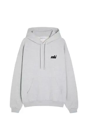 MKI MIYUKI ZOKU Logo-print Hooded Sweatshirt - Grey