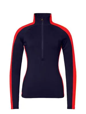 Goldbergh Fuoco Half-zip Stretch-jersey Top - Dark Blue