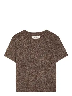 LISA YANG Siona Brushed Top - Light Brown