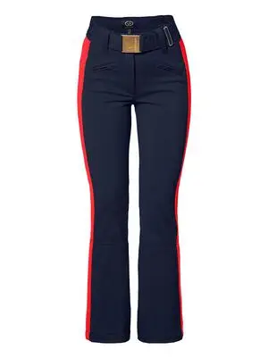 Goldbergh Roccia Stripe Softshell Slim-leg Ski Pants - Dark Blue