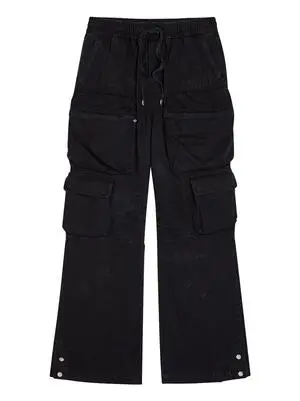 Amiri Distressed Denim Cargo Trousers - Black