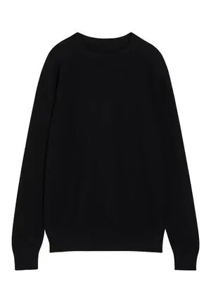 Rick Owens Jumbo Ribbed Wool Jumper - Black