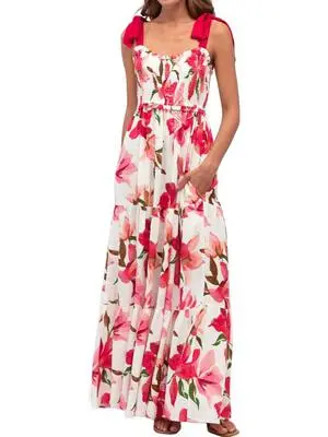 LABEL OF LOVE Floral Print Maxi Dress