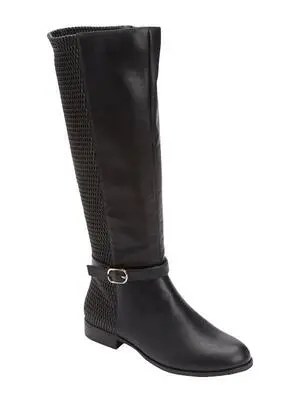 COMFORTVIEW The Reeve Wide Calf Tall Boots - Black