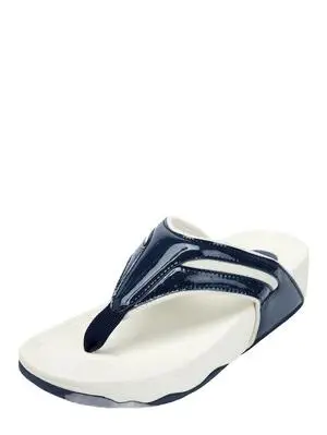 COMFORTVIEW Sporty Slip On Thong Sandal - Navy