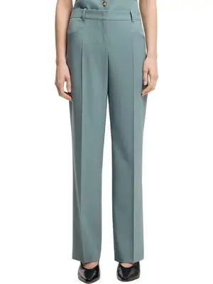 BOSS Tilda Pleated Wide-leg Trousers - Reef