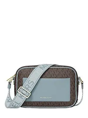 Michael Kors Signature Logo Crossbody Bag - Blue